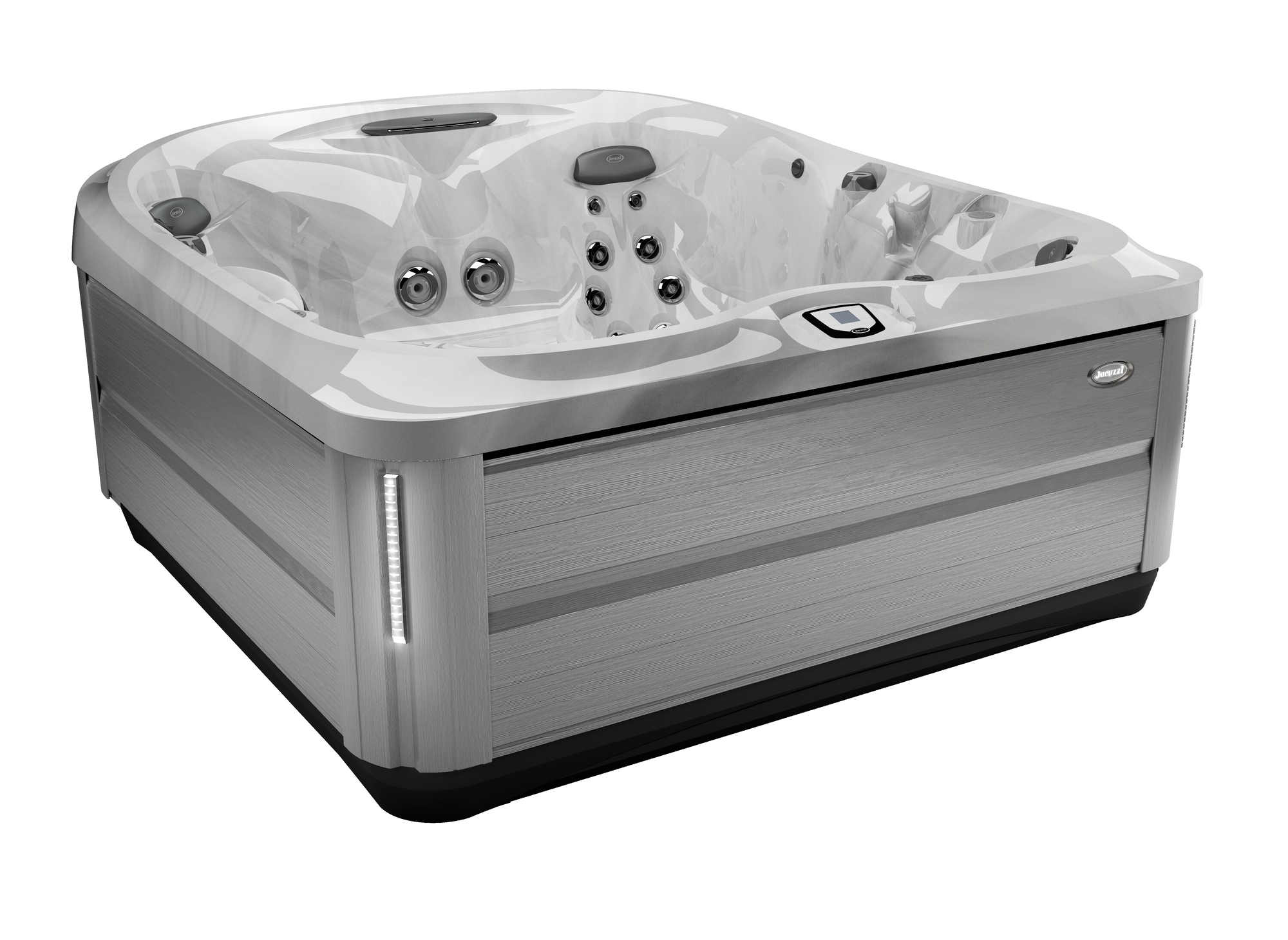 J 475™ Large Designer Hot Tub With Lounge Seat Designer Hot Tub With Open Seating