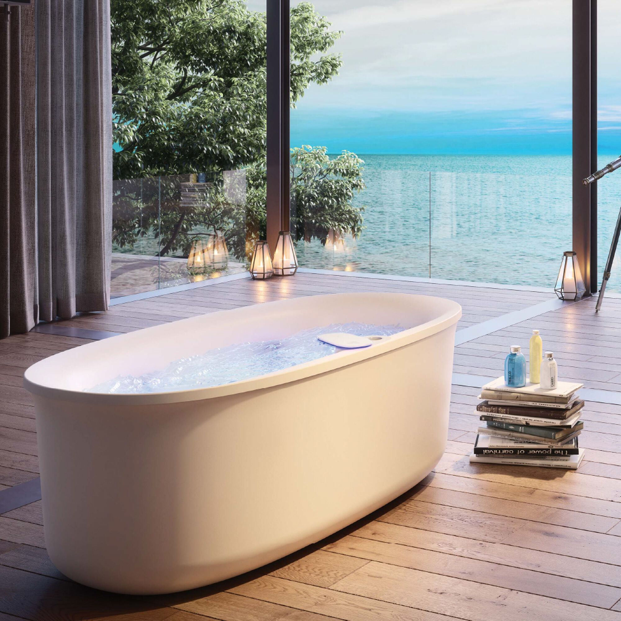ARGA® 175 Freestanding Bath Gloss White | Jacuzzi® UK