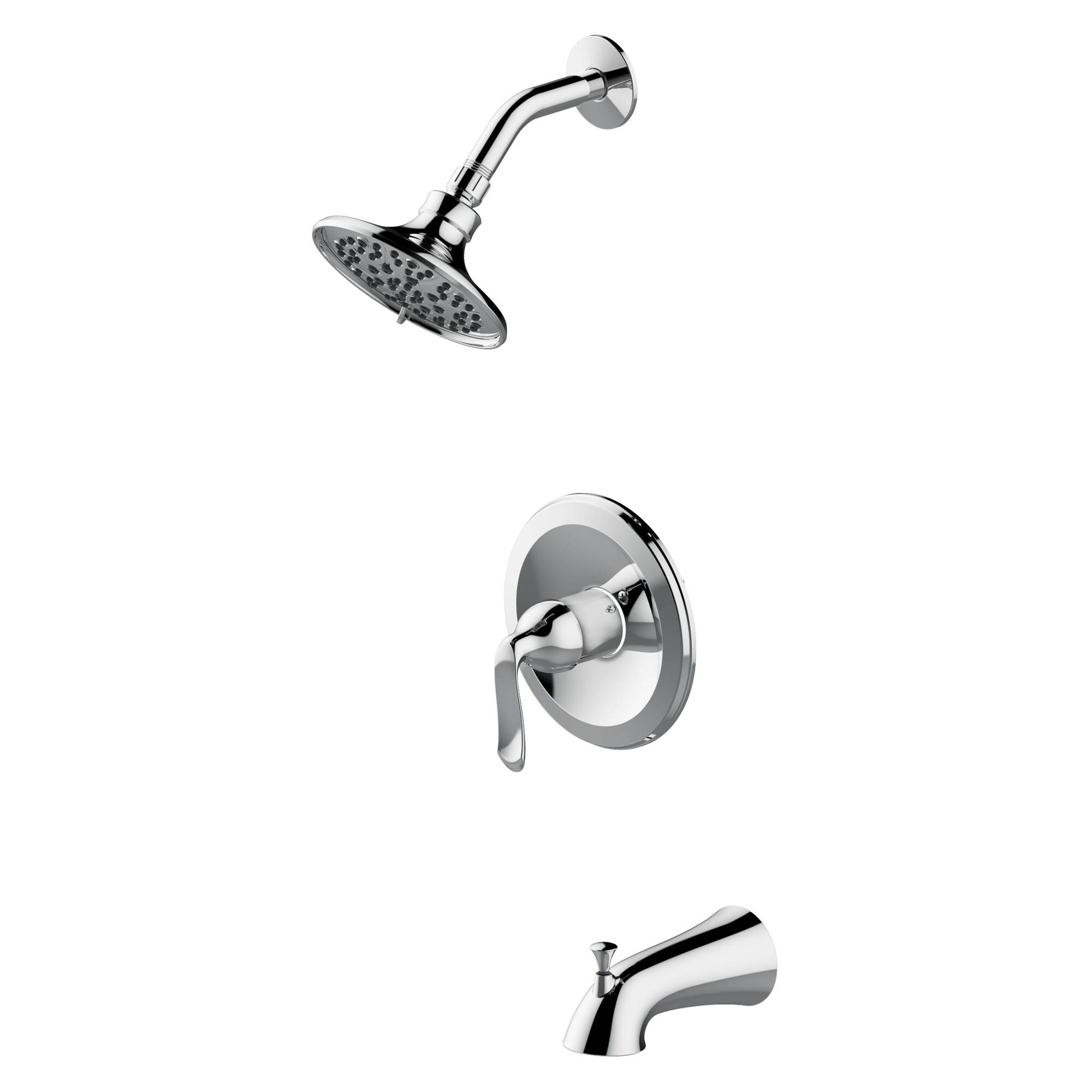 PICCOLO™ Tub and Shower Set Chrome | Jacuzzi.com | Jacuzzi®