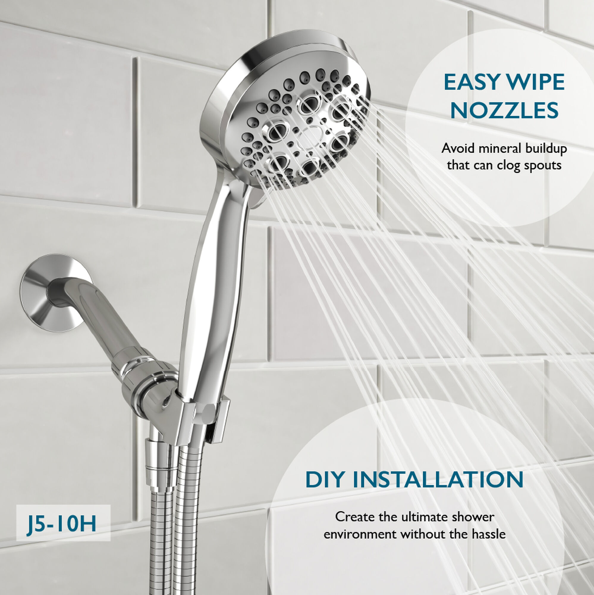 J5-10H Showerhead | Jacuzzi.com | Jacuzzi®