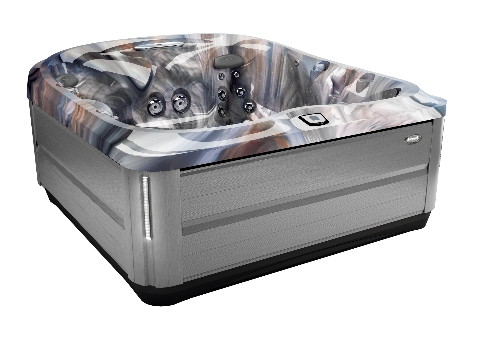 J-475™ Large Designer Hot Tub with Lounge Seat Designer Hot Tub with ...