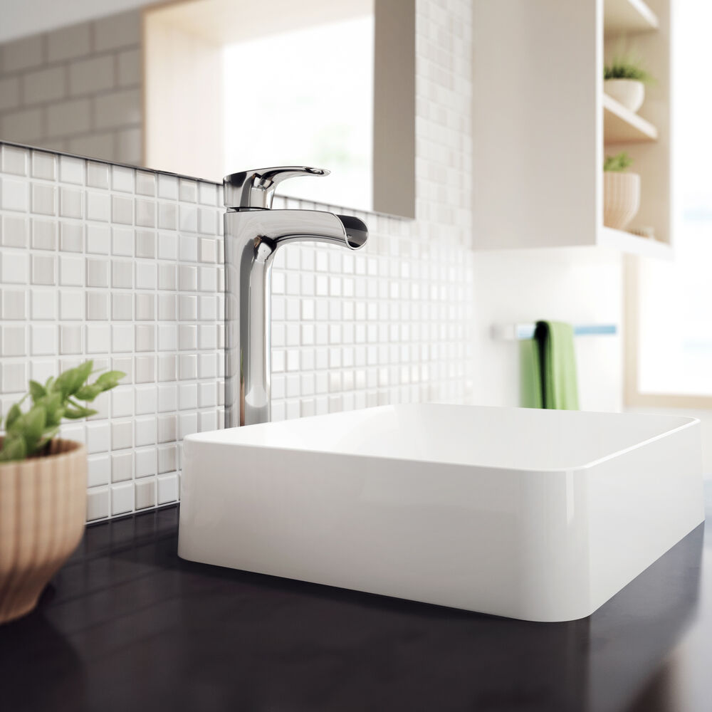 Jacuzzi® Vessel Rectangular Sink Basin with Vessel Filler Faucet ...