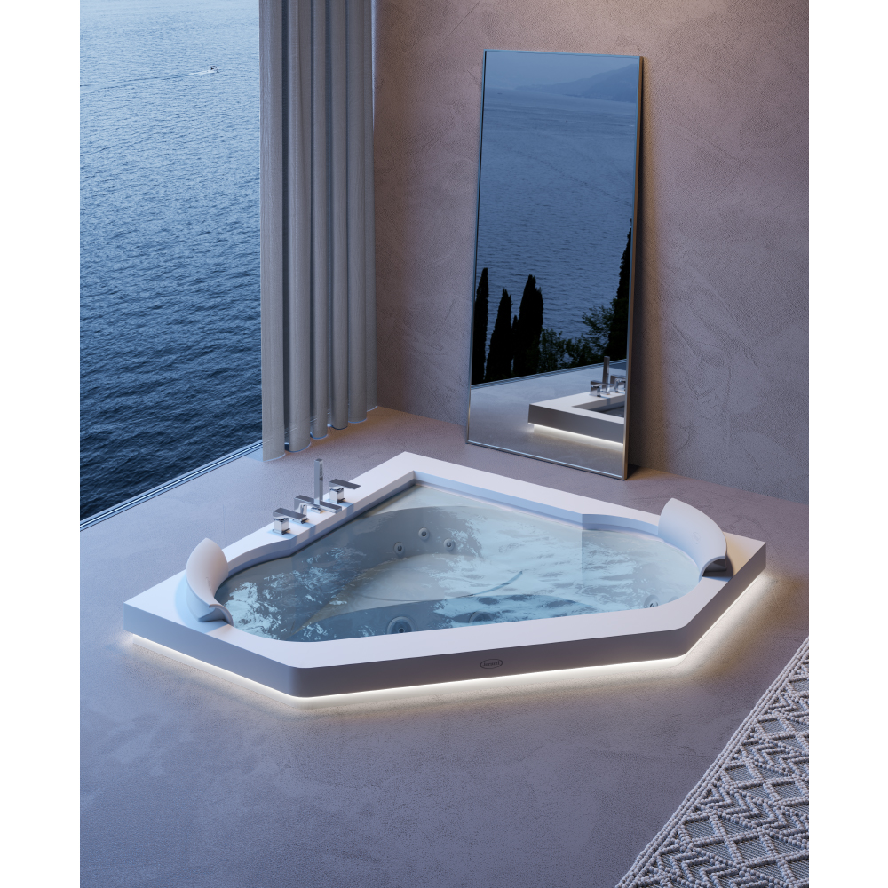 Aura Corner 160 Corian® | Jacuzzi® EMEA